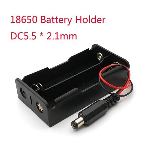 Jual 2x 18650 Battery Holder Baterai Case Box 7 4v 8 4v Jack DC Arduino ...