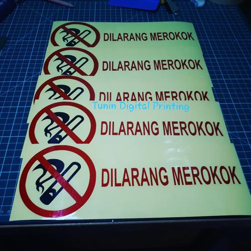 Jual Cutting sticker stiker Dilarang Merokok - Sign - Kab. Bekasi ...