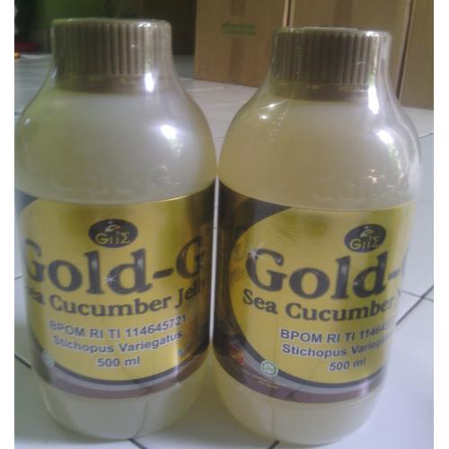 Jual Jelly Gamat Gold G 500 ml ORIGINAL Herbal Teripang Laut Bukan QNC ...