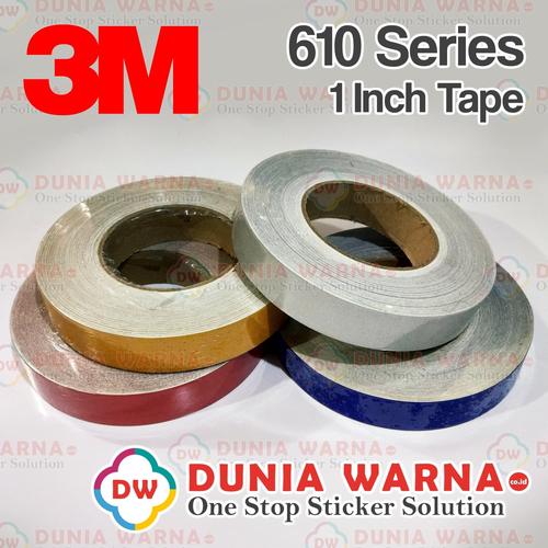 Jual [1 inch] 3M Reflective 610 Series 24 mm Tape Pita Scotlight Sticker - Putih - Jakarta Pusat ...