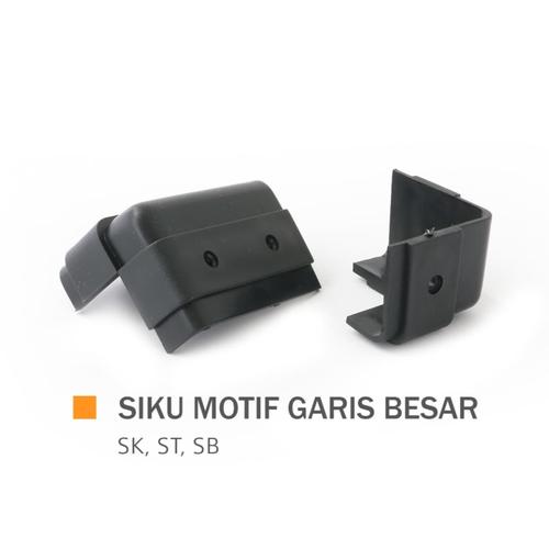 Jual Siku Motif Garis Tegak ukuran Besar 9.5cm x 5cm per 16pcs - 1pc ...