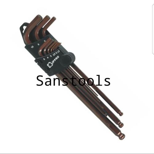 Jual Kunci L ballpoint Lippro set 9pcs extra long 1.5-10mm ball point ...