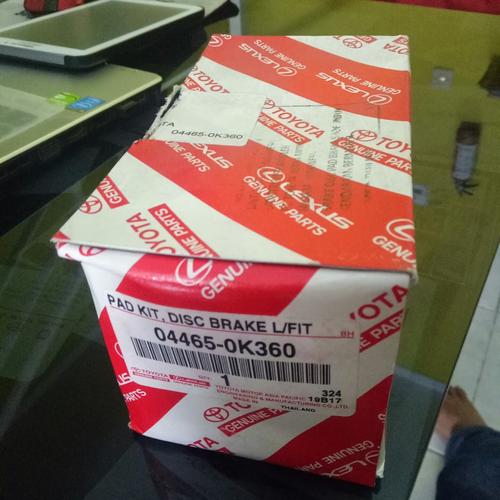Jual Pad Kit Disc Brake kampas Rem Toyota Hilux DC PN 04465-0K360 asli ...