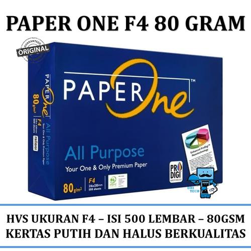 Jual Kertas HVS F4 Paper One 80 Gram HVS F4 Paper 500 Lembar - Jakarta ...