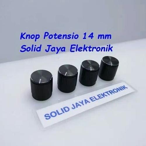 Jual Knop potensio 14mm knob potensio potensiometer alumunium kecil ...