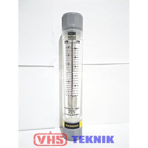 Jual ROTAMETER 10-110 LPM 1" LIQUID FLOW METER ACRYLIC TUBE WATER ...