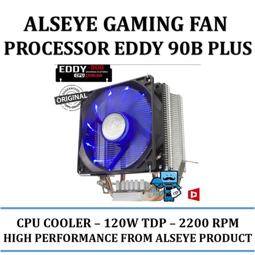 Jual Alseye Gaming Fan processor 90B Plus (2x 12Cm fan 4 pipa tembaga ...