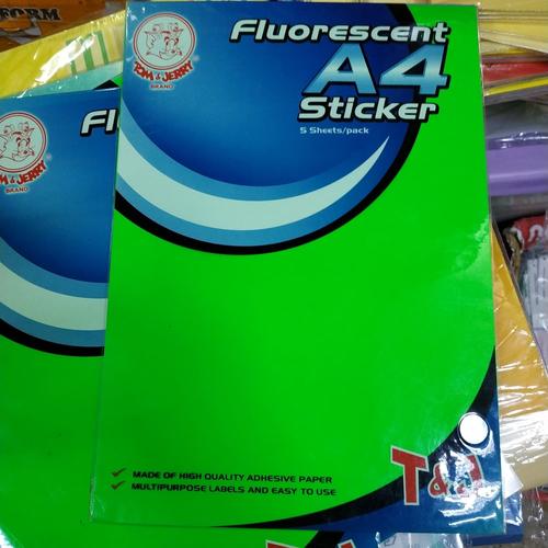 Jual Sticker label A4 fluorescent TOM & JERRY tempel - Jakarta Utara ...