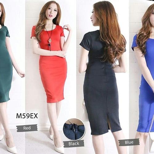 Jual Dress scuba span polos - Hitam, all size - Jakarta Utara - Destin ...