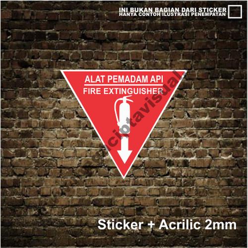 Jual ACRILIC SIGN - Segitiga Alat Pemadam api - Kota Bekasi - PT. MEGA ...