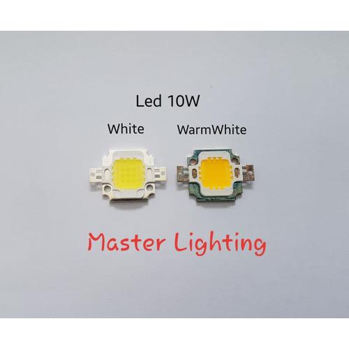 Jual Lampu Mata chip led 10w DC high power led hpl putih warm white ...