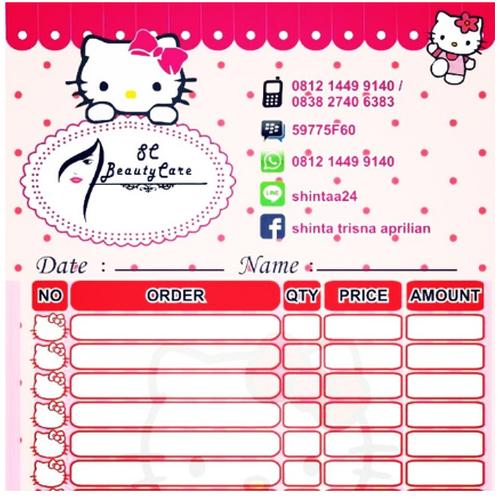 Jual Nota Penjualan Barang MURAH Ukuran : 15x11cm(bisa custom free ...