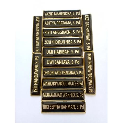 Jual Name Tag PNS Etching - Kab. Bantul - Cahaya Souvenir Jogja | Tokopedia
