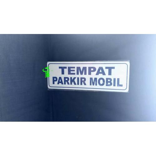 Jual Sign label acrylic tempat parkir mobil, papan nama akrilik - Kota ...