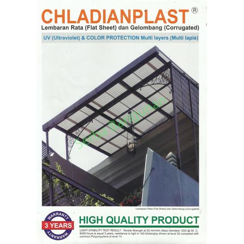 Jual Atap Polypropylene Chladianplast Type Greca/Roma 1.8m - Putih ...