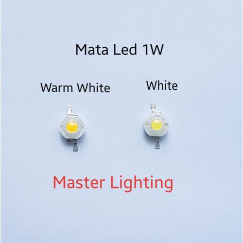 Jual Lampu Mata chip LED 1w dc putih Warm white high power led hpl ...
