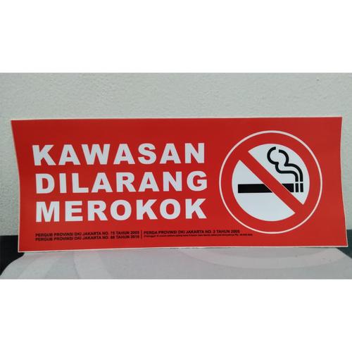 Jual Stiker Kawasan Dilarang Merokok (Sticker No Smoking Area) 27cm x ...