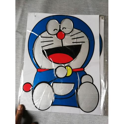 Jual STICKER CUTING 30 X 25 CM DORAEMON BENDERA DUDUK TERTAWA - Kab ...