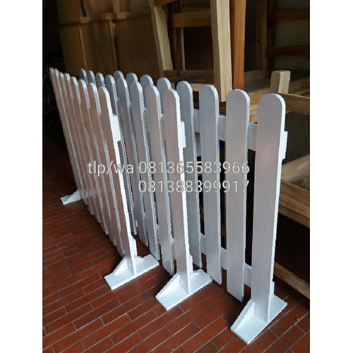 Jual Pagar/Pager/Pagar Kayu/Pembatas/Penyekat/Palang Kayu/Booth pameran ...