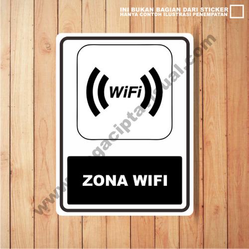 Jual Sticker Petunjuk Sarana Umum - zona wifi - Kota Bekasi - PT MEGA ...