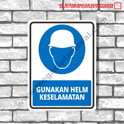 Jual Sticker APD - gunakan helm keselamatan - Kota Bekasi - PT. MEGA ...