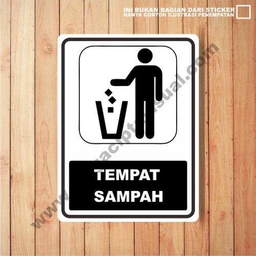 Jual Sticker Petunjuk Sarana Umum - tempat sampah - Kota Bekasi - PT ...