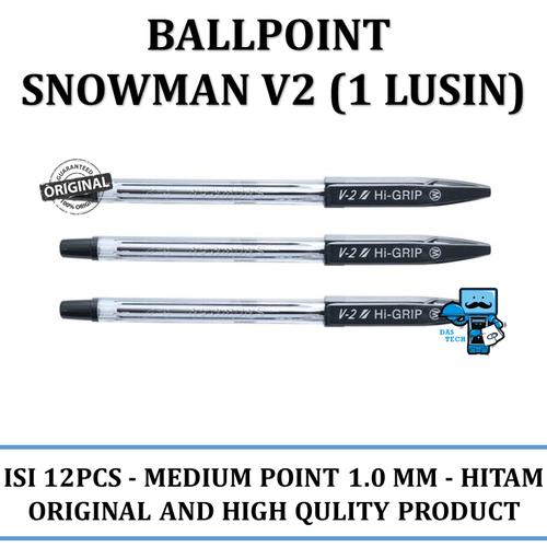 Jual Ballpoint Snowman V2 (12pcs/lusin) - Jakarta Pusat - Das Technology | Tokopedia