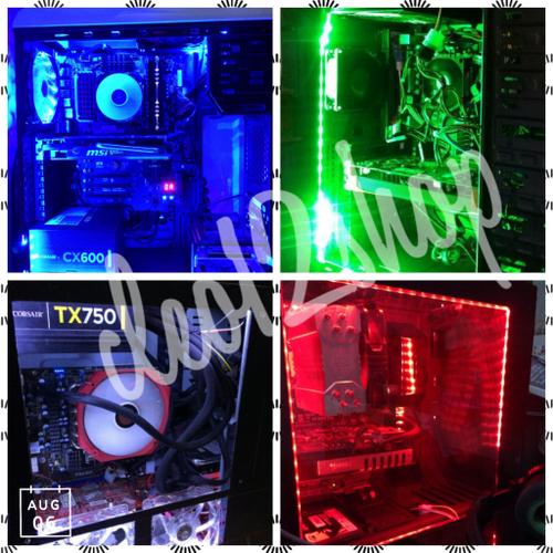 Jual Lampu Case PC Modifikasi Komputer Keren, Lampu LED Strip Casing PC ...