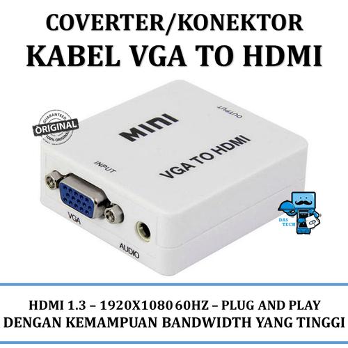 Jual Kabel VGA to HDMI Converter konektor Connector - Jakarta Pusat ...