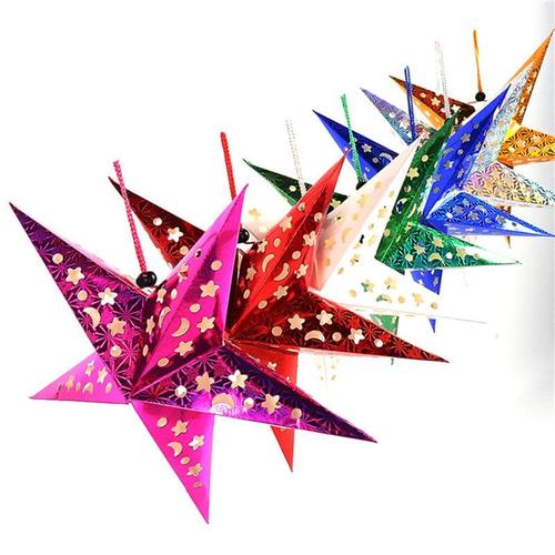 Jual Paper Star Lantern 3D Pentagram bintang Christmas Xmas Part 30cm ...