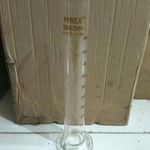 Jual Gelas ukur 500ml / measuring cylinder 500ml pyrex - Kab. Bandung ...