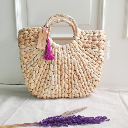 Jual Tas Eceng Gondok Anyaman enceng anyam jinjing tassel Kipas - Kota Tangerang - THE STRAW BAG ...