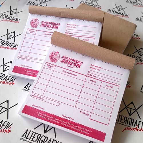 Jual Cetak Nota 1 Rangkap Kertas HVS - Kab. Bantul - ALTERGRAFIK ...