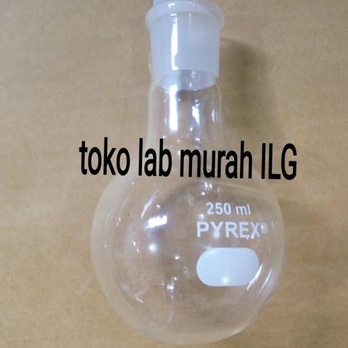 Jual Boiling flask 250ml asah pyrex,labu alas bulat asah 250 ml pyrex ...