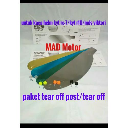 Jual Paket teat off/tear off post universal untuk helm kyt rc-7/ kyt ...