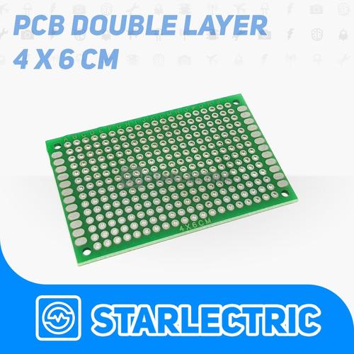 Jual PCB lubang Double Layer Trough Hole 4x6 cm PCB Dua Sisi - Jakarta ...
