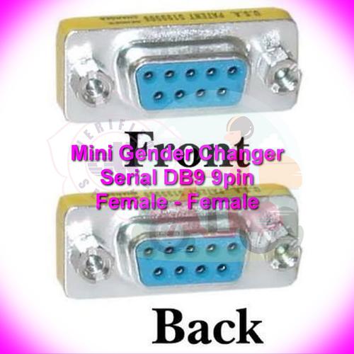 Jual TP Mini Gender Changer DB9 Serial Female Female 9pin Connector ...