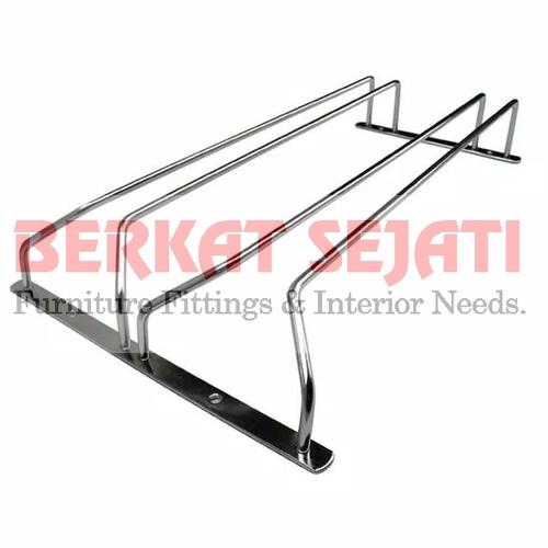 Jual Rak Gelas Wine Gantung Minibar Stainless (2 Jalur) Wine Glass ...