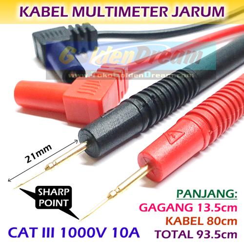 Jual Kabel Multimeter JARUM Test Lead Probes Avometer Multitester ...