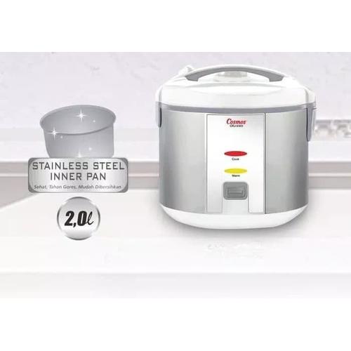Jual Magic Com Cosmos 2 Liter Rice Cooker Luar Dalam Stainless Steel ...