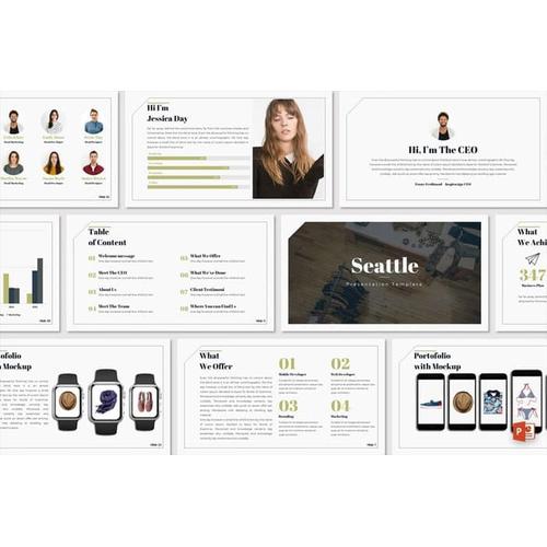 Jual Presentasi Seattle - Powerpoint Template ppt pptx - Kota Tangerang ...