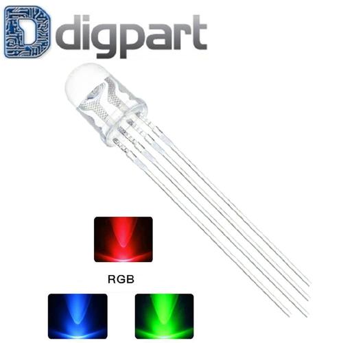 Jual LED RGB 5mm Common Cathode Katoda 4pin Tricolor 3 Warna - Kota ...