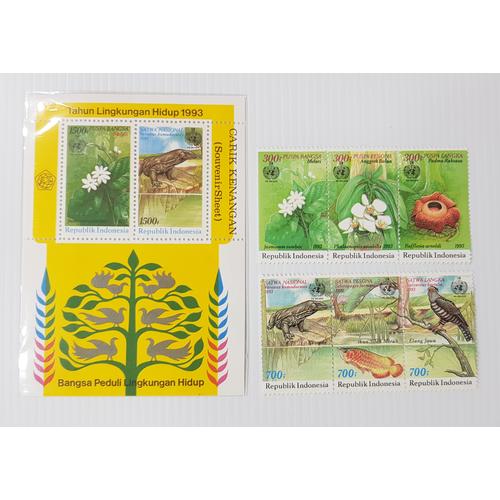 Jual Perangko/Prangko Indonesia. SS + Prangko Tahun Lingkungan Hidup ...