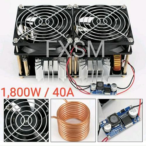 Jual 12Vdc~48Vdc/1800W - ZVS Induction Heater Pemanas Induksi + Cooling Fan - Kab. Tangerang ...