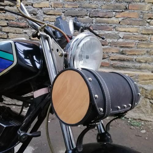 Jual Tas tabung kulit sapi motor custom japstyle scrambler Caferacer ...