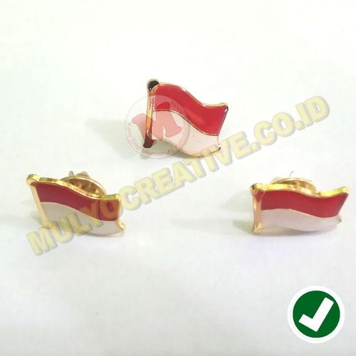 Jual Pin Bendera Indonesia - Bros Emblem - Pin Kerah Bendera 1,7cm ...