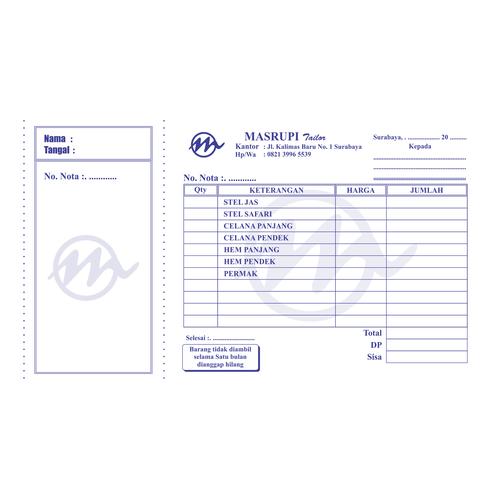 Jual Nota 1 Ply / 1 Rangkap (Uk. 1/3 Folio) - Kota Surabaya - IT ...
