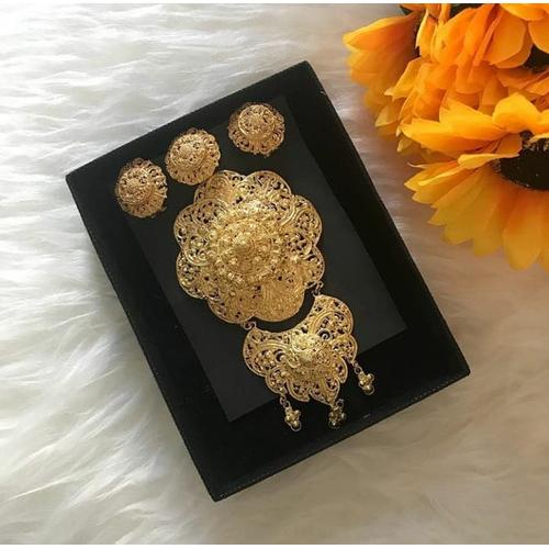 Jual SET BROS ALPAKA AKSESORIS KEBAYA BALI (FULL GOLD PLATED) BA 52 ...