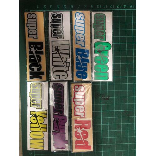 Jual Stiker Super White Sticker Super Black Blue Red Green Dll - WHITE ...