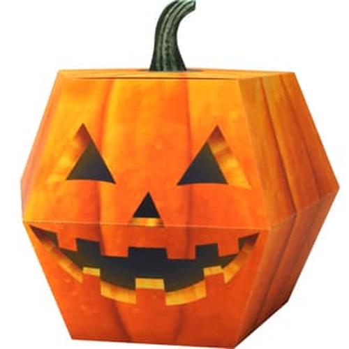 Jual DIY Papercraft Kotak Labu Halloween Jack O Lantern - Karton Tebal ...